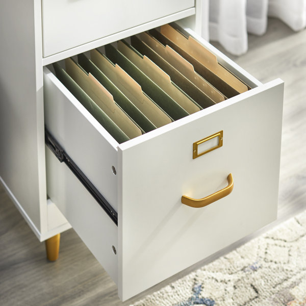 Willa Arlo™ Interiors Holyoke 4-Drawer Vertical Filing Cabinet & Reviews | Wayfair